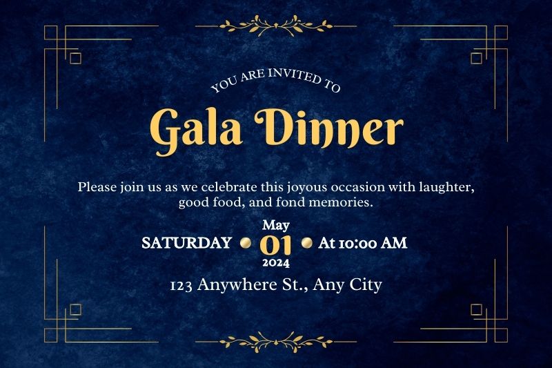 Gala invitation: 20+ ideas, templates, and wording tips