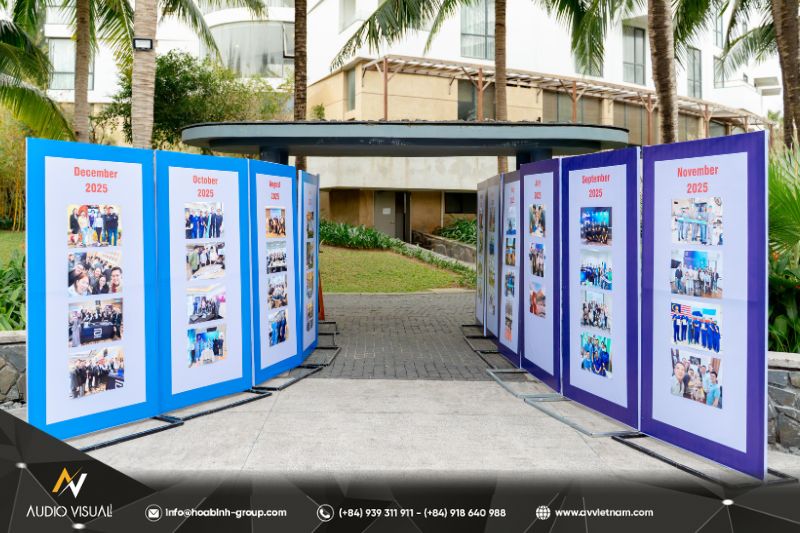 Common standee sizes used in events and exhibitions