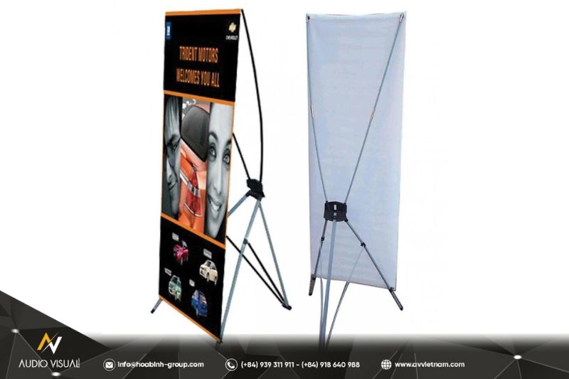 Common standee sizes used in events and exhibitions