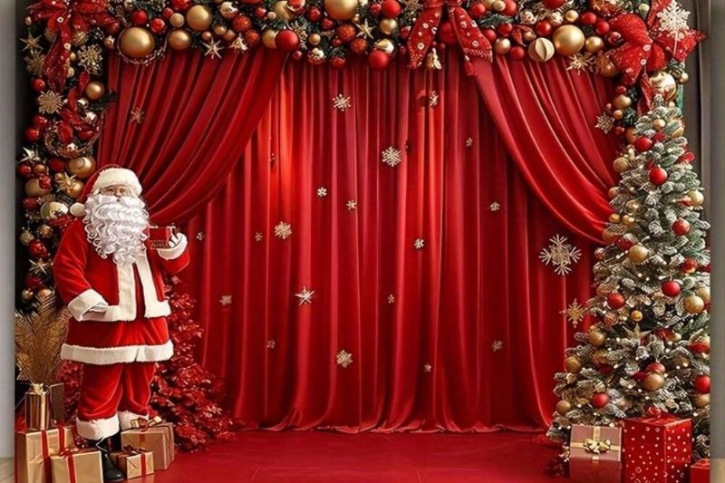 20+ creative and eye-catching Christmas party backdrop ideas
