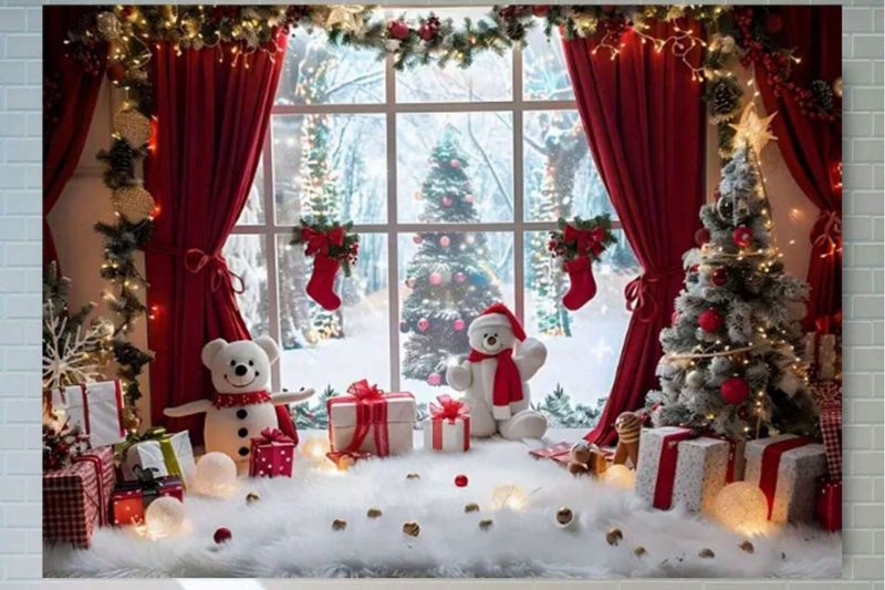 20+ creative and eye-catching Christmas party backdrop ideas