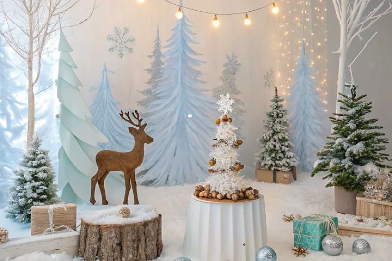 20+ creative and eye-catching Christmas party backdrop ideas