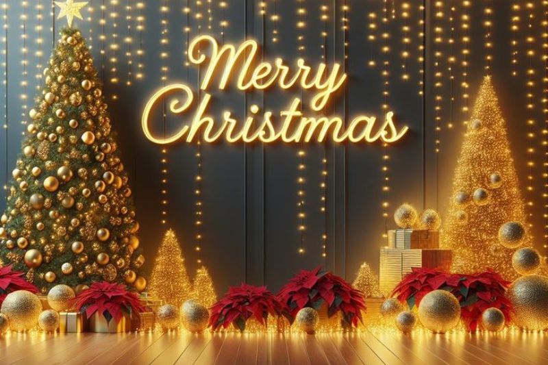 20+ creative and eye-catching Christmas party backdrop ideas