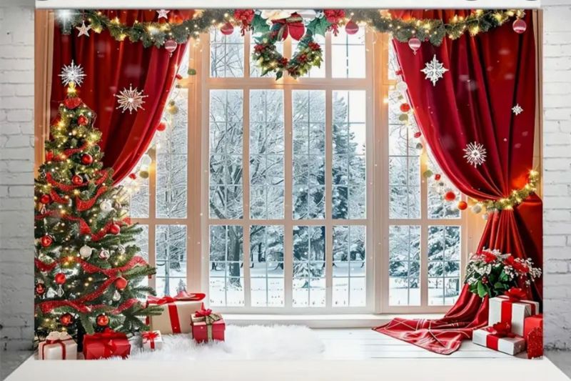 20+ creative and eye-catching Christmas party backdrop ideas