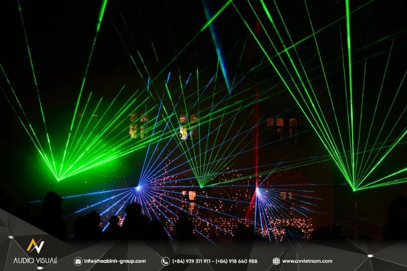 High-quality laser light rental service for a stunning stage