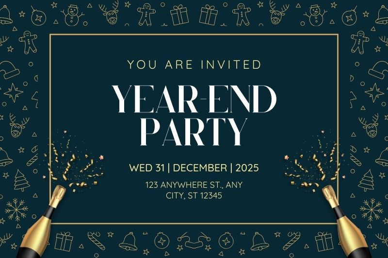 Top 20+ Year-End Party invitation templates that impress