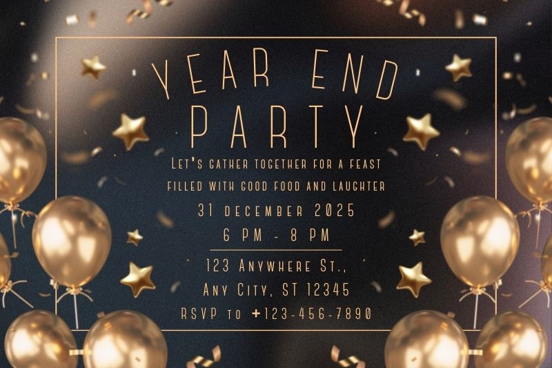 Top 20+ Year-End Party invitation templates that impress